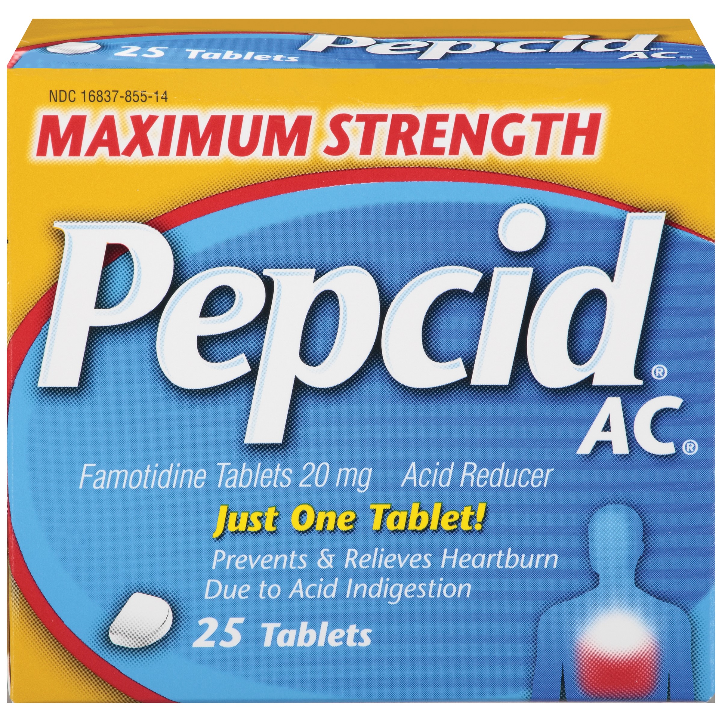 Pepcid AC Maximum Strength for Heartburn Prevention & Relief, 50 Ct ...