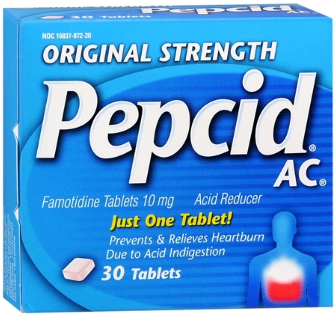Pepcid AC Tablets 30 Tablets (Pack of 6) - Walmart.com