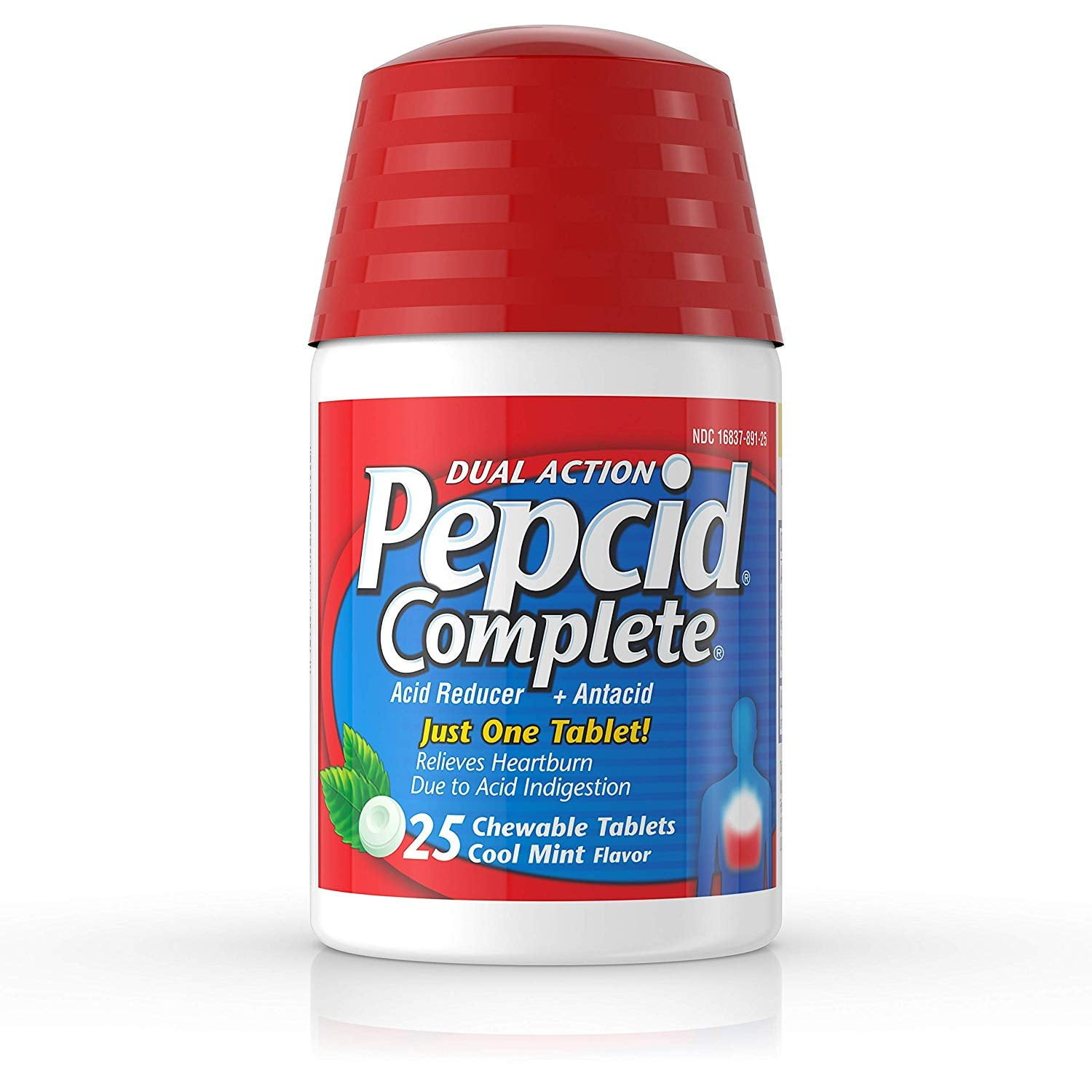 Pepcid Complete Stomach Antacid, Acid Reflux Medicine, All-Day ...