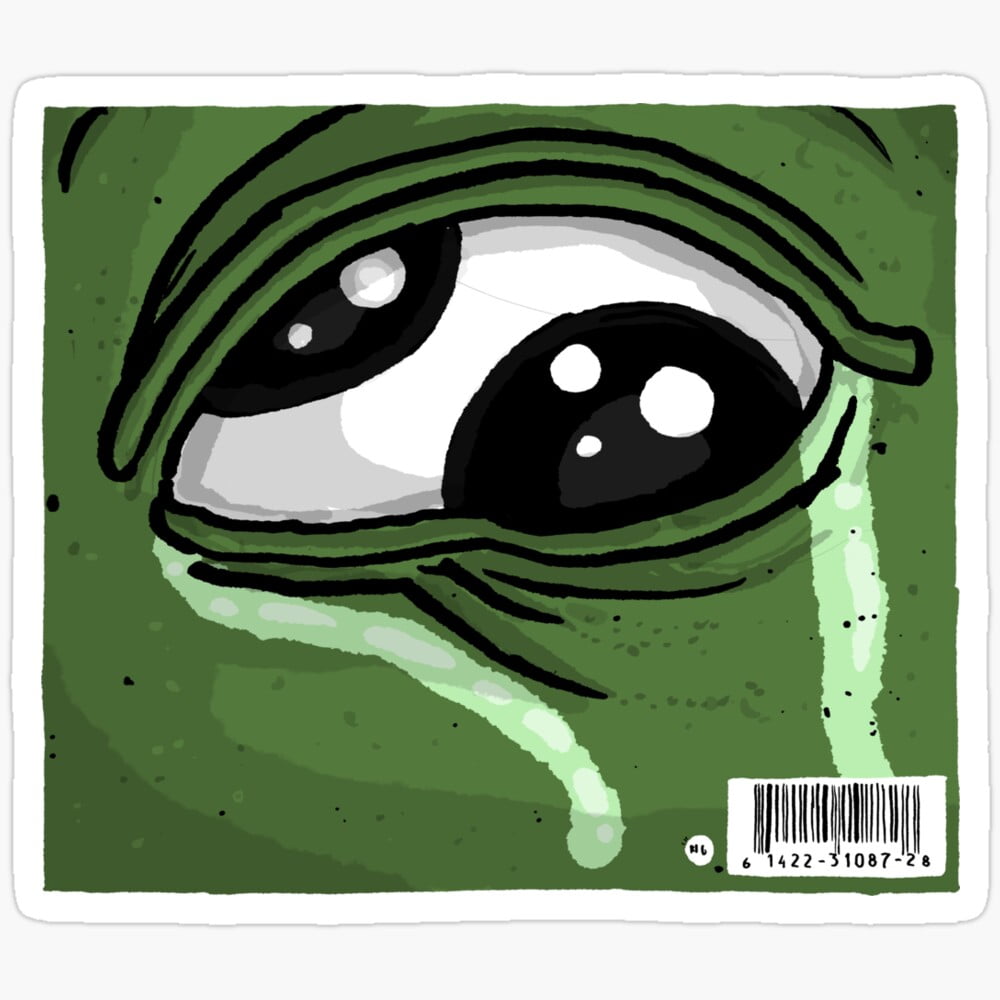 Pepe Aenema Sticker Phone Decal Water Bottle Stickers Car Decals ...