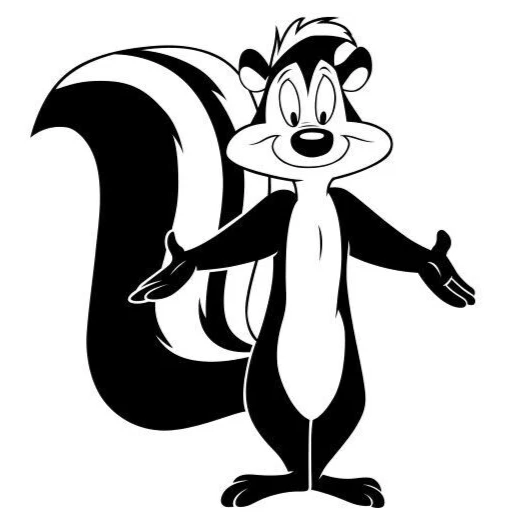 Pepe Le Pew Decal Sticker Cartoon Sticker, Phone Decal Water Bottle ...