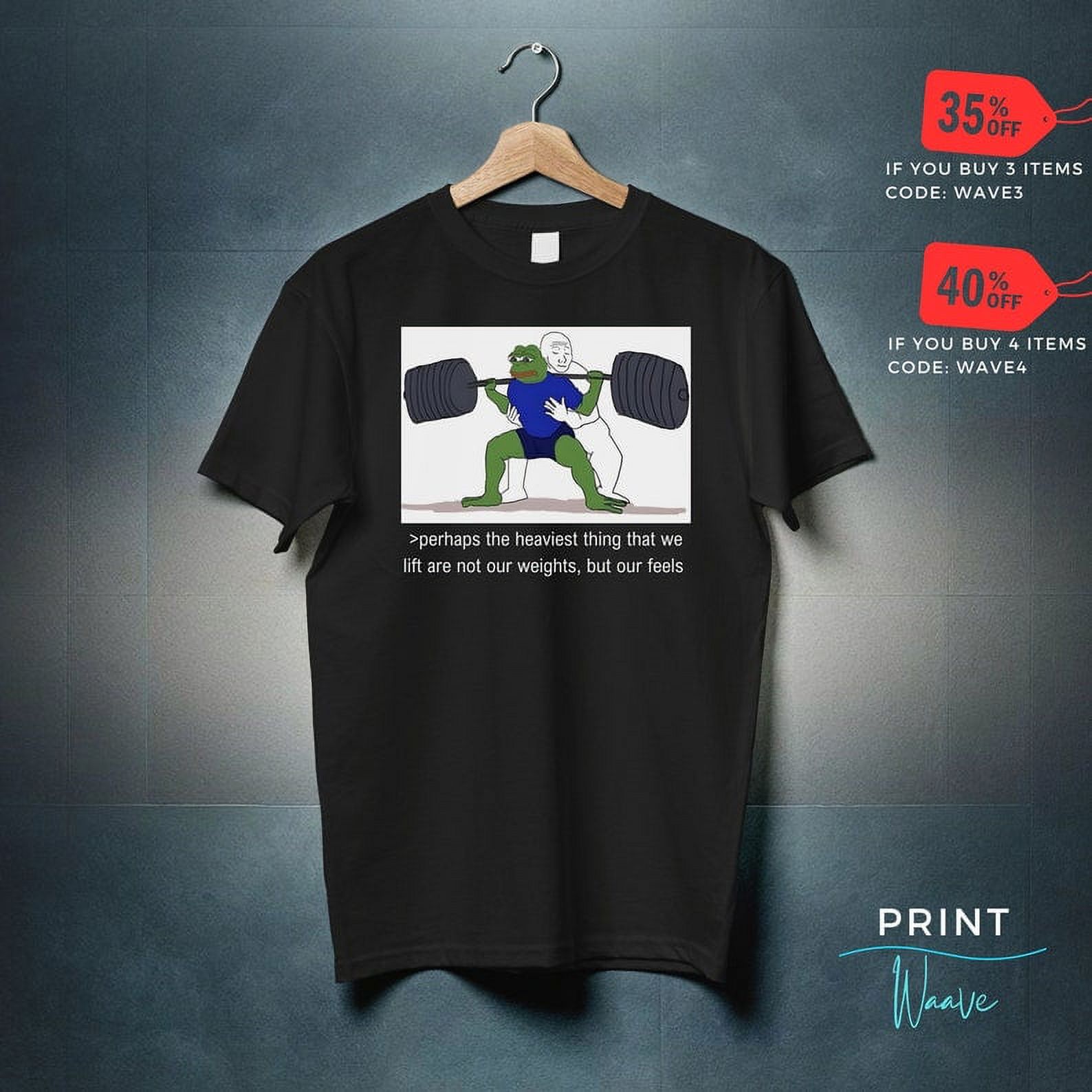 Pepe The Frog T-shirt, Meme Shirt, Funny Sarcastic Quote Gift For Gym ...