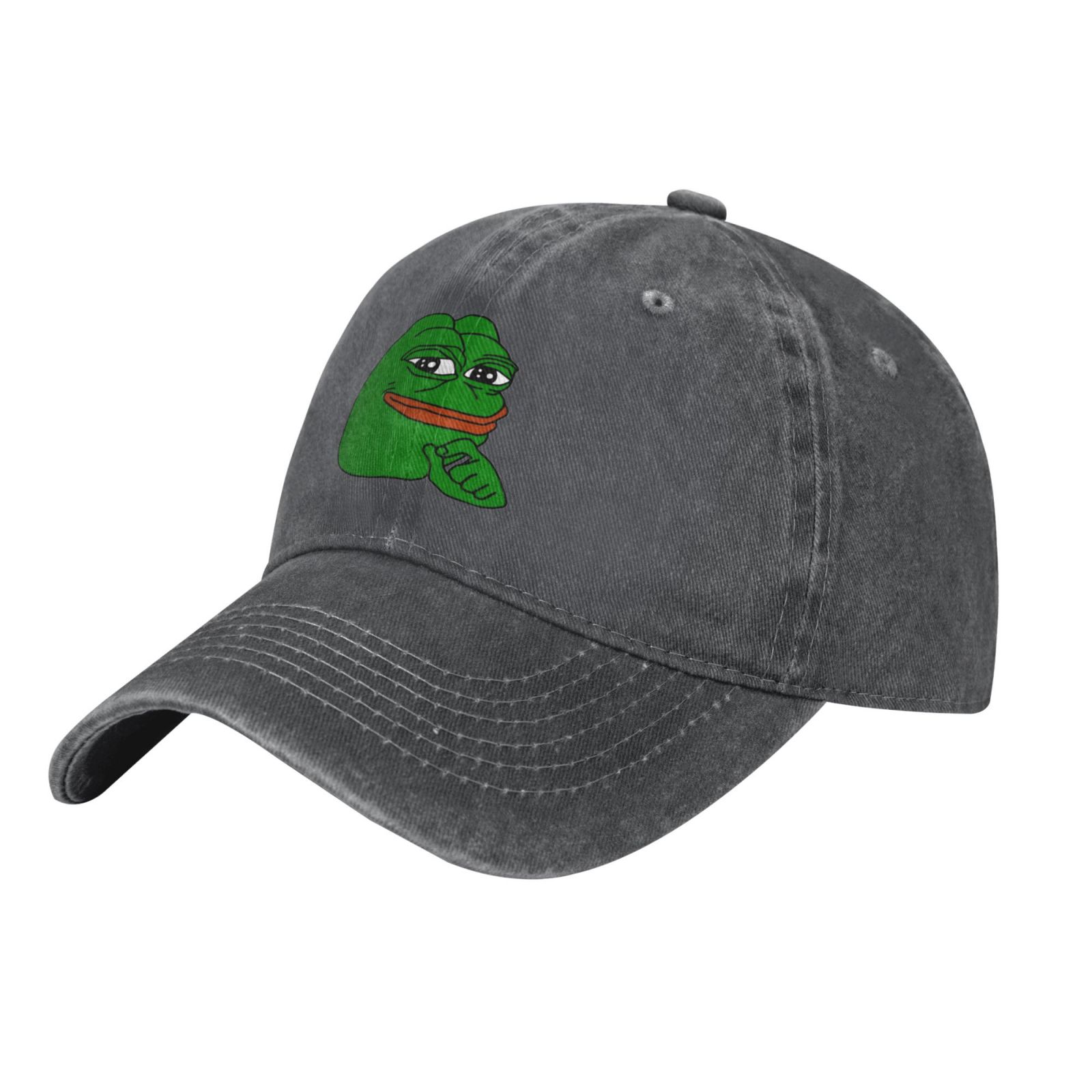 Pepe The Frog Thinking Hat Adjustable Baseball Cap Cotton Cowboy Hat ...