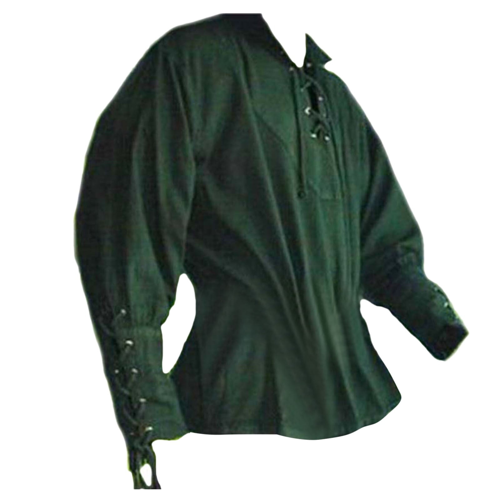 Pepeey Men's Retro Lace Up Shirts for Renaissance, Men's Renaissance Shirt Men's Steampunk Shirt ...