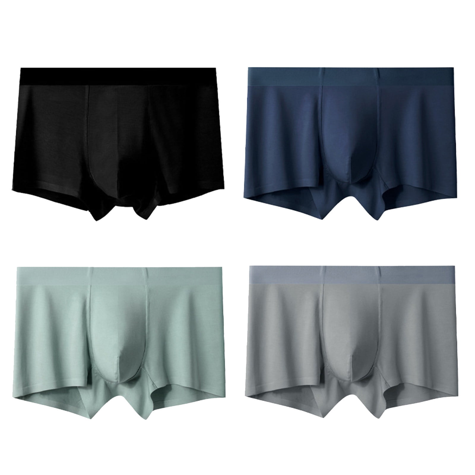 Pepeey Mens Underwear Sexy Mens Boxer Briefs Medium Mens Silky Boxer ...