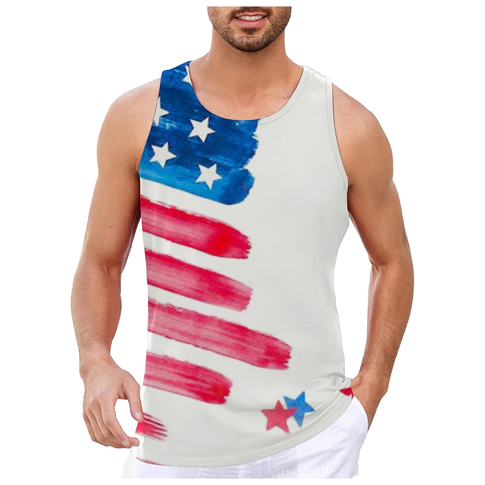 Pepeey Ribbed Tank Tops for Men Tank Top Under Shirt for Men Mens ...