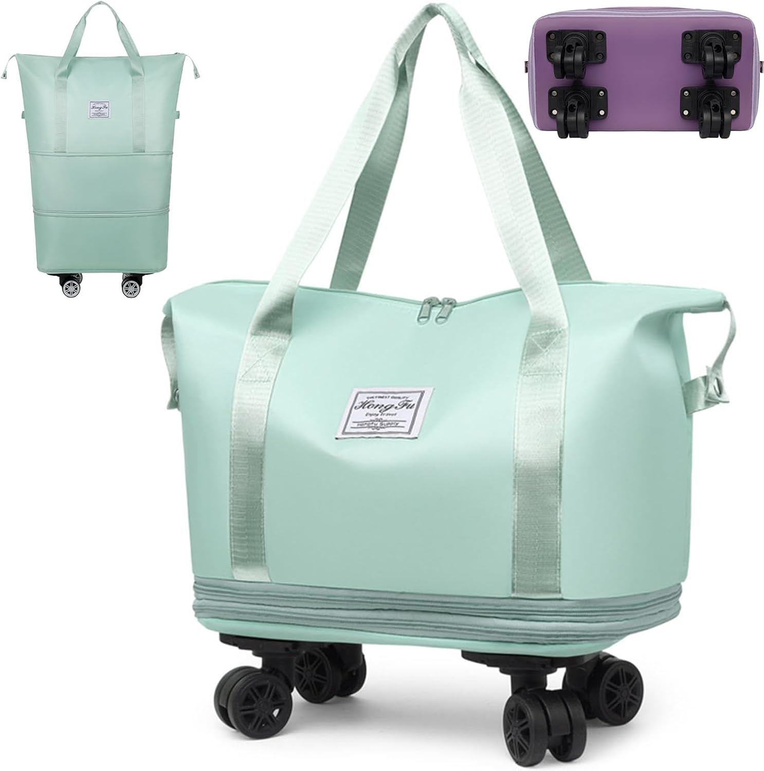 Pepepo Travel Bag with Wheels, 2025 New Large Capacity Travel Bag ...