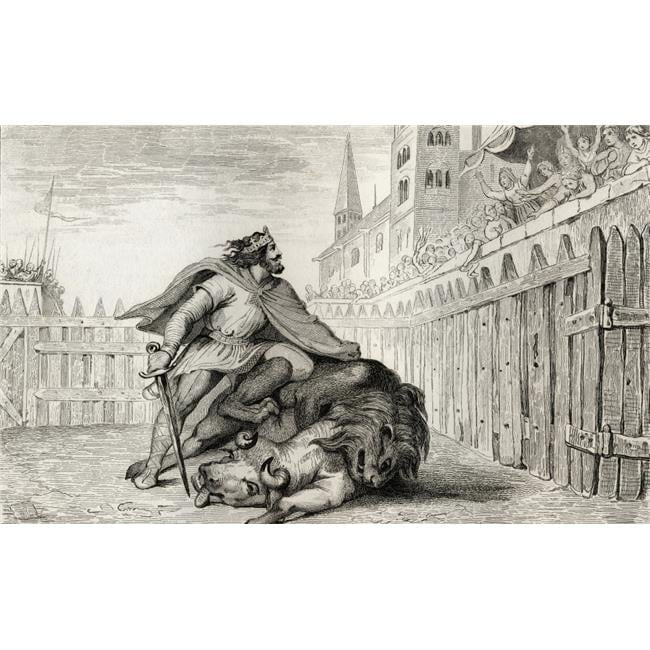 Pepin Iii the Short 714 to 768 with the Lion & the Bull From Histoire ...