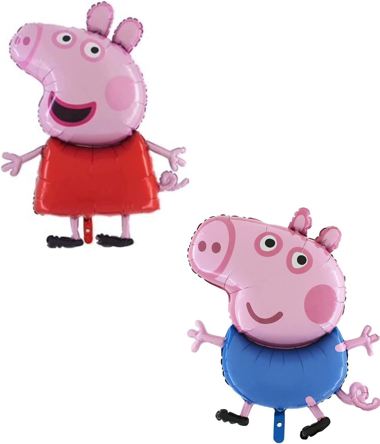 Peppa & George Foil Balloons - 2 Pack - 37 Inch | Kids Party ...