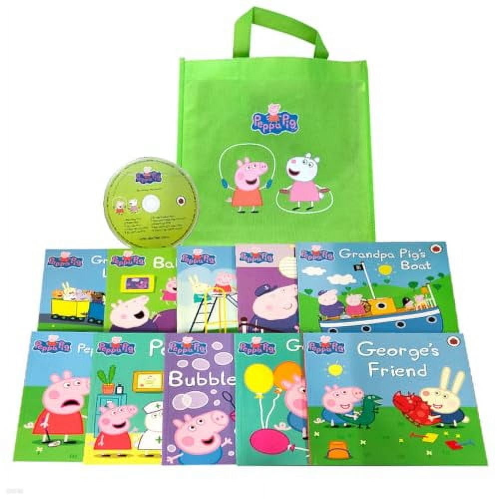 Peppa Pig 10 Books Collection Set (GREEN BAG) - Walmart.com