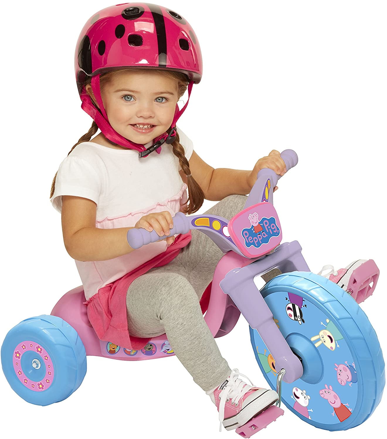 Peppa Pig 10” Fly Wheels Junior Cruiser Ride-On Pedal-Powered Toddler ...