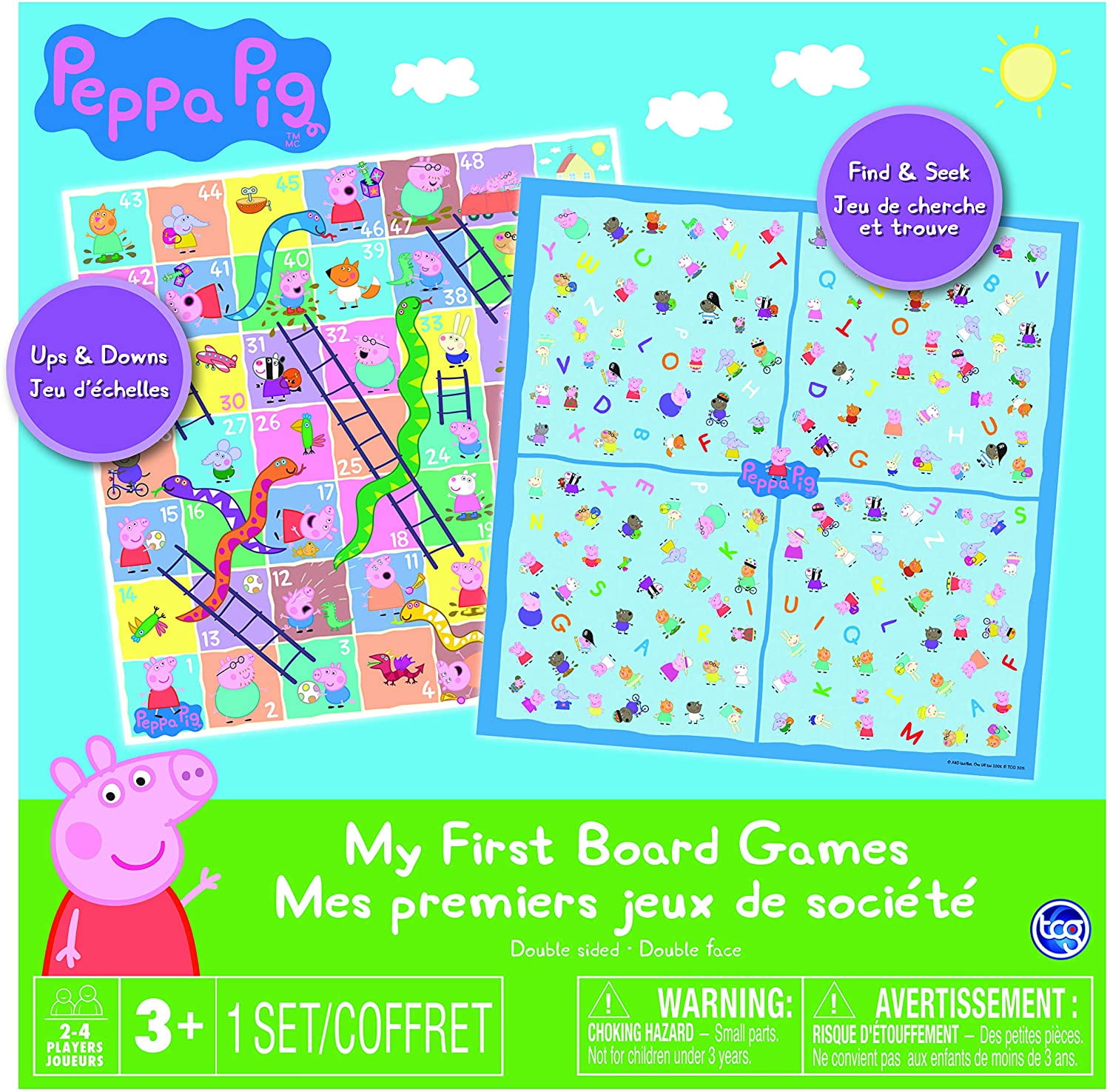 Peppa Pig 2 in 1 Board Game, Multi - Walmart.com