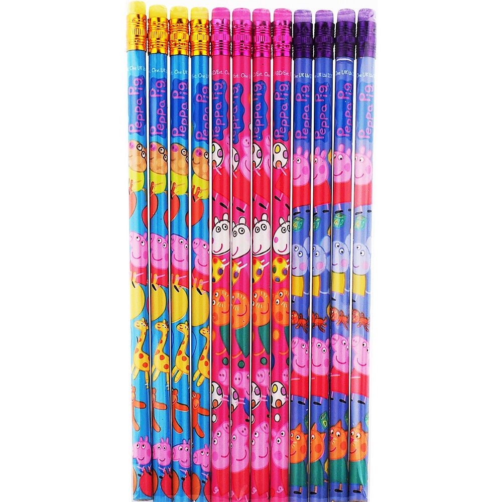 Peppa Pig 24 Wood Pencils Pack - Walmart.com