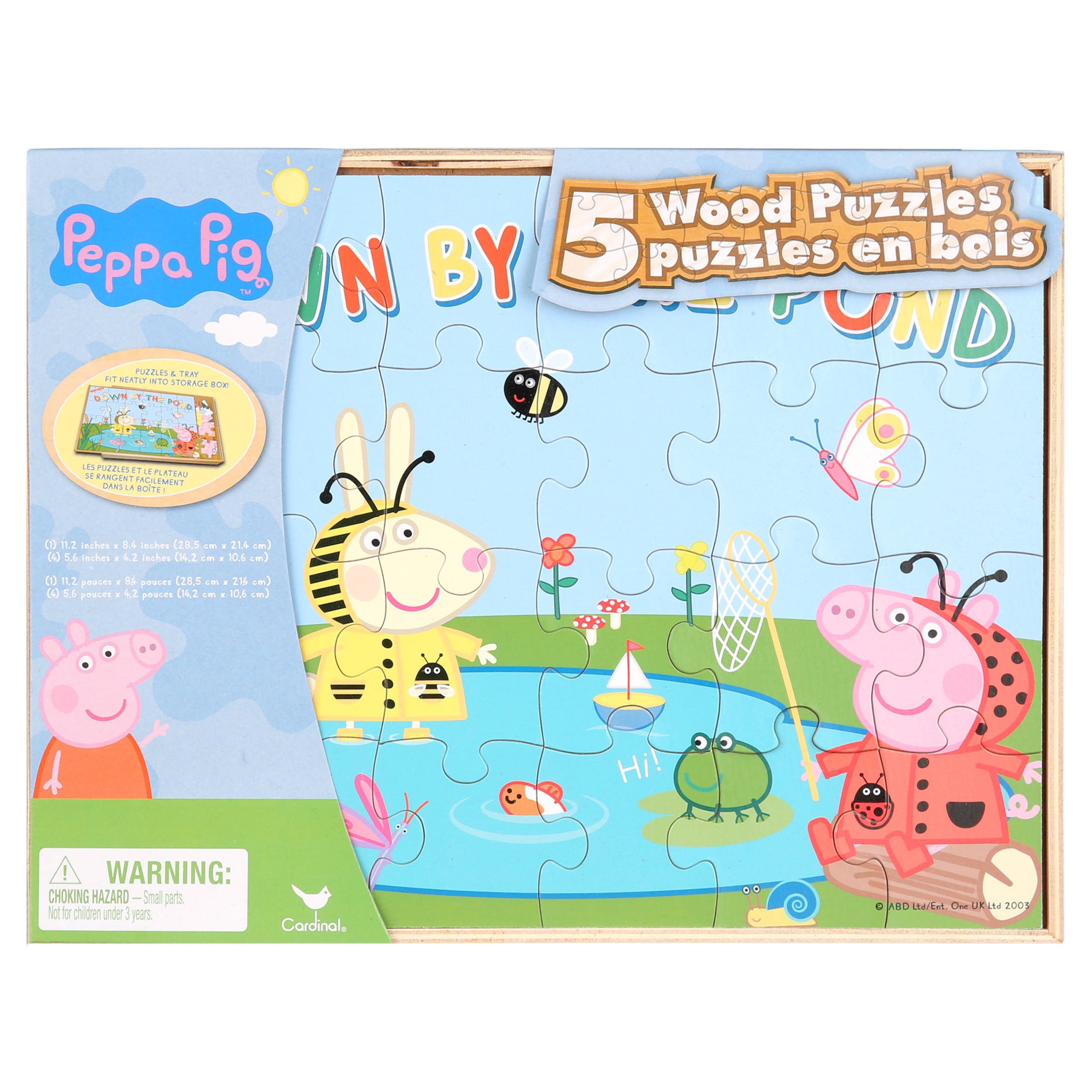 Peppa Pig 5pk Wooden Toy Puzzle Set, Age 3+ - Walmart.com