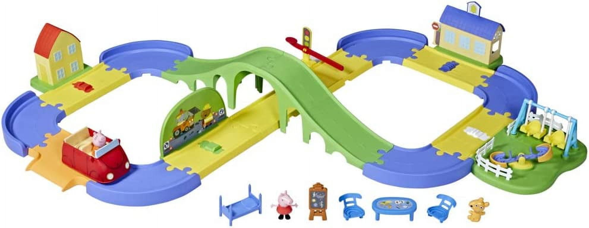 Peppa Pig Age 3+ All Around Peppa’s Town Playset with Car Track ...