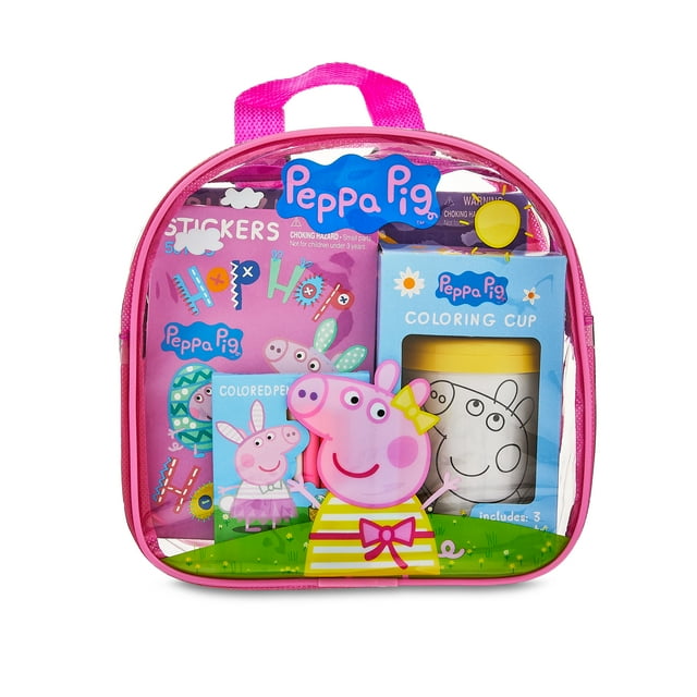Peppa Pig Themed Backpack School Day Bag Easter Ready Gift Set ...