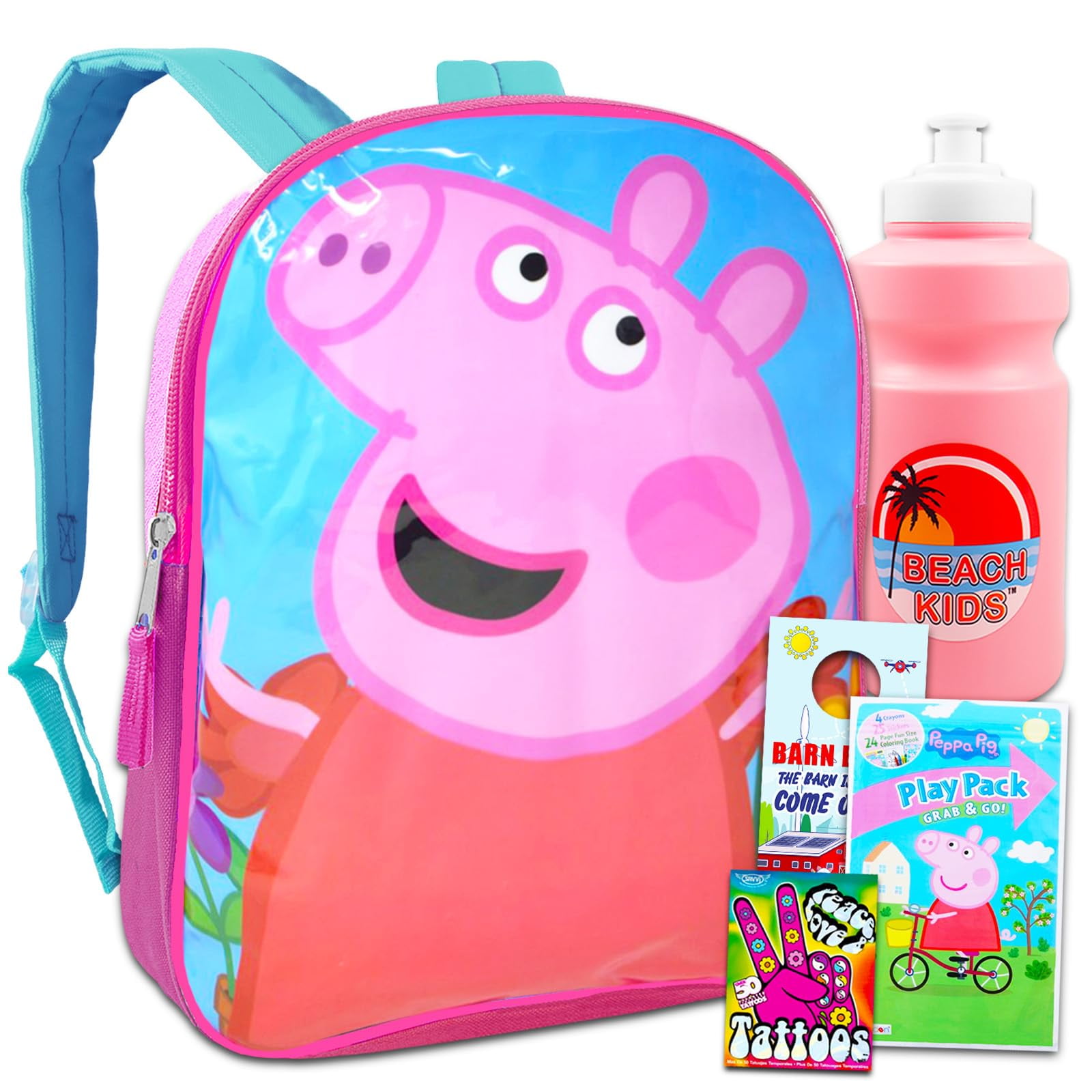 Peppa Pig Backpack for Girls - Bundle with 15" Peppa Pig Backpack, Mini ...