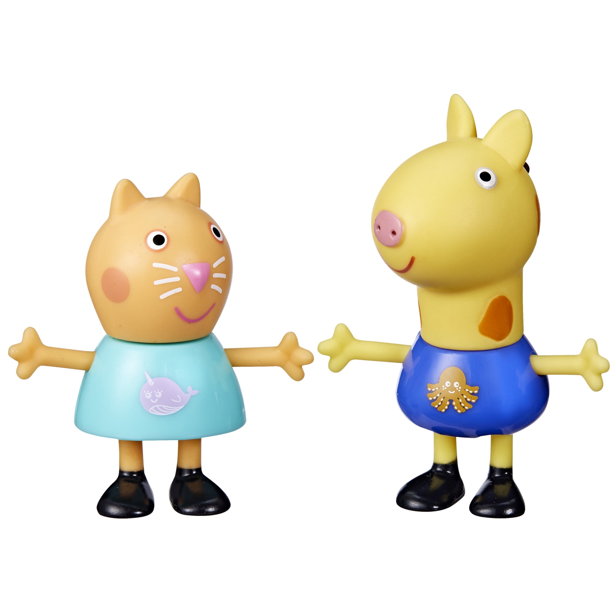 Peppa Pig Poseable Candy Cat & Gerald Giraffe Figures for Kids Ages 3 ...