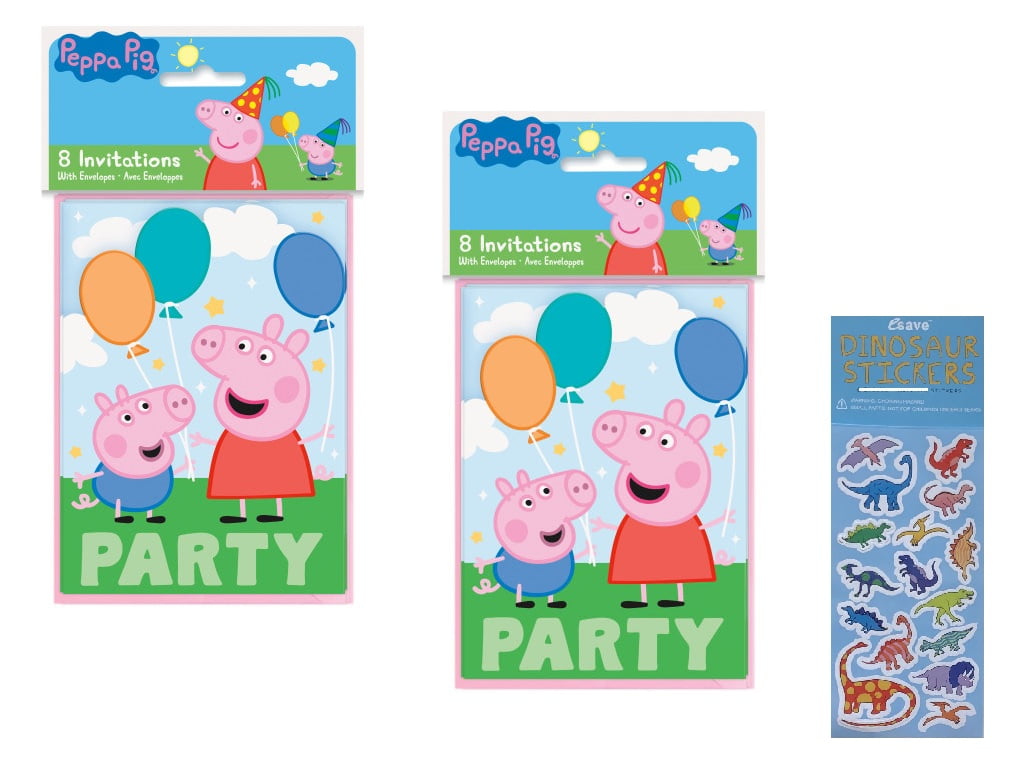 Peppa Pig Birthday Party Supplies Bundle Pack includes 16 Party ...