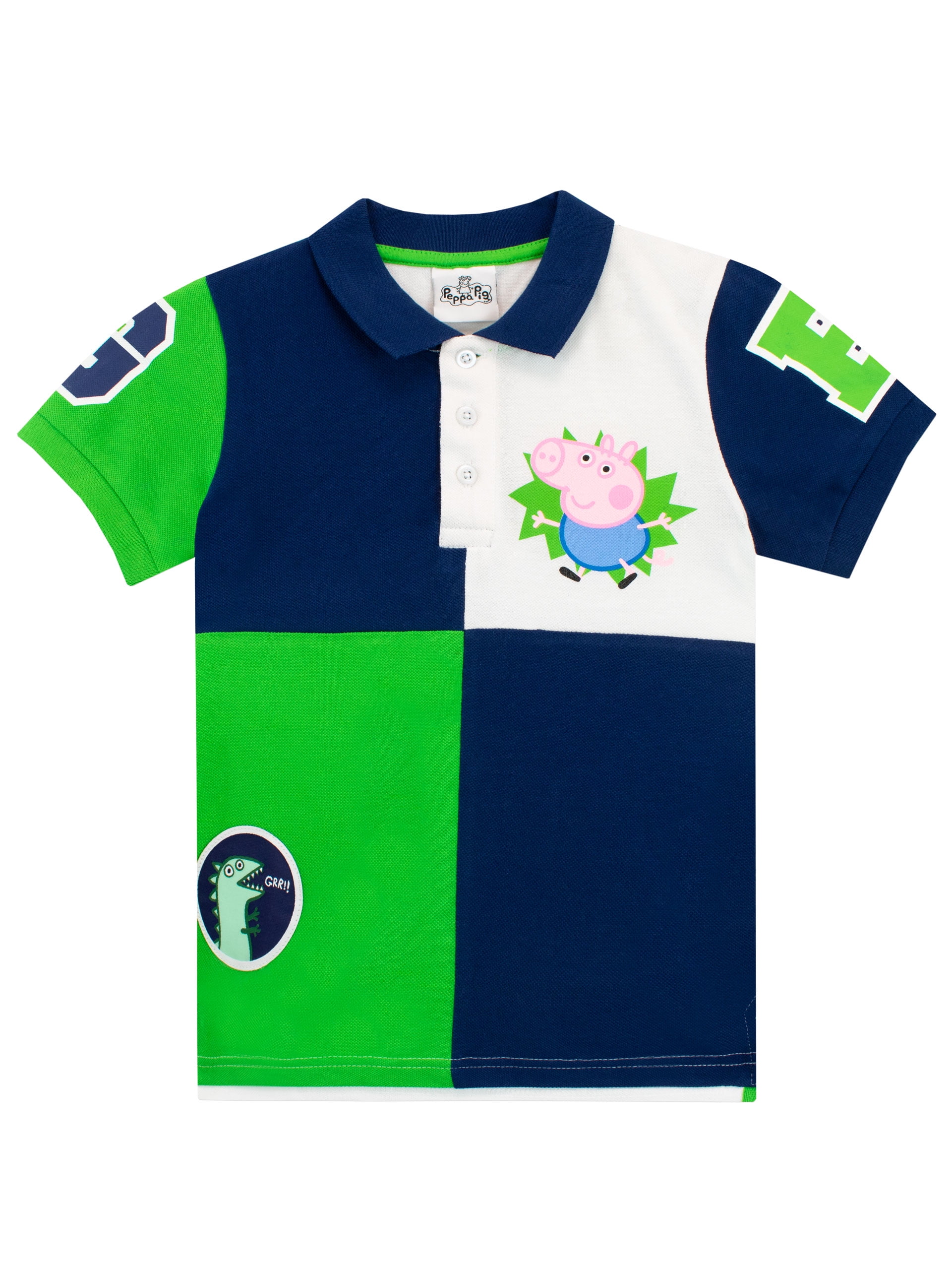 Peppa Pig Boys George Pig Polo Shirt Sizes 2T-8 - Walmart.com