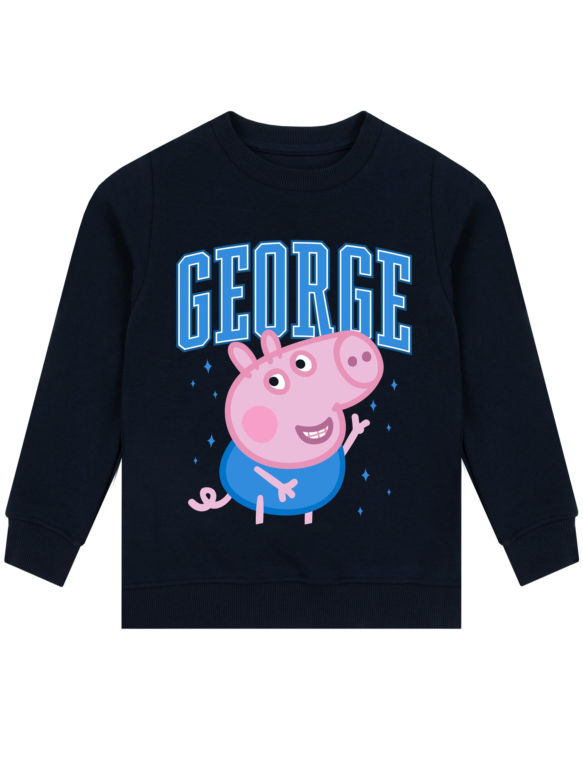 Peppa Pig Boys George Pig Sweatshirt Blue Sizes 4-8 - Walmart.com