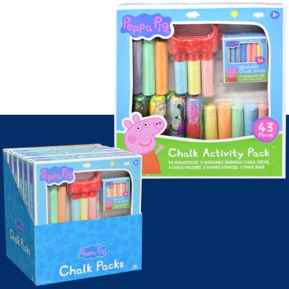 Peppa Pig Chalk Actvity Pack In PDQ- 1 SET - Walmart.com