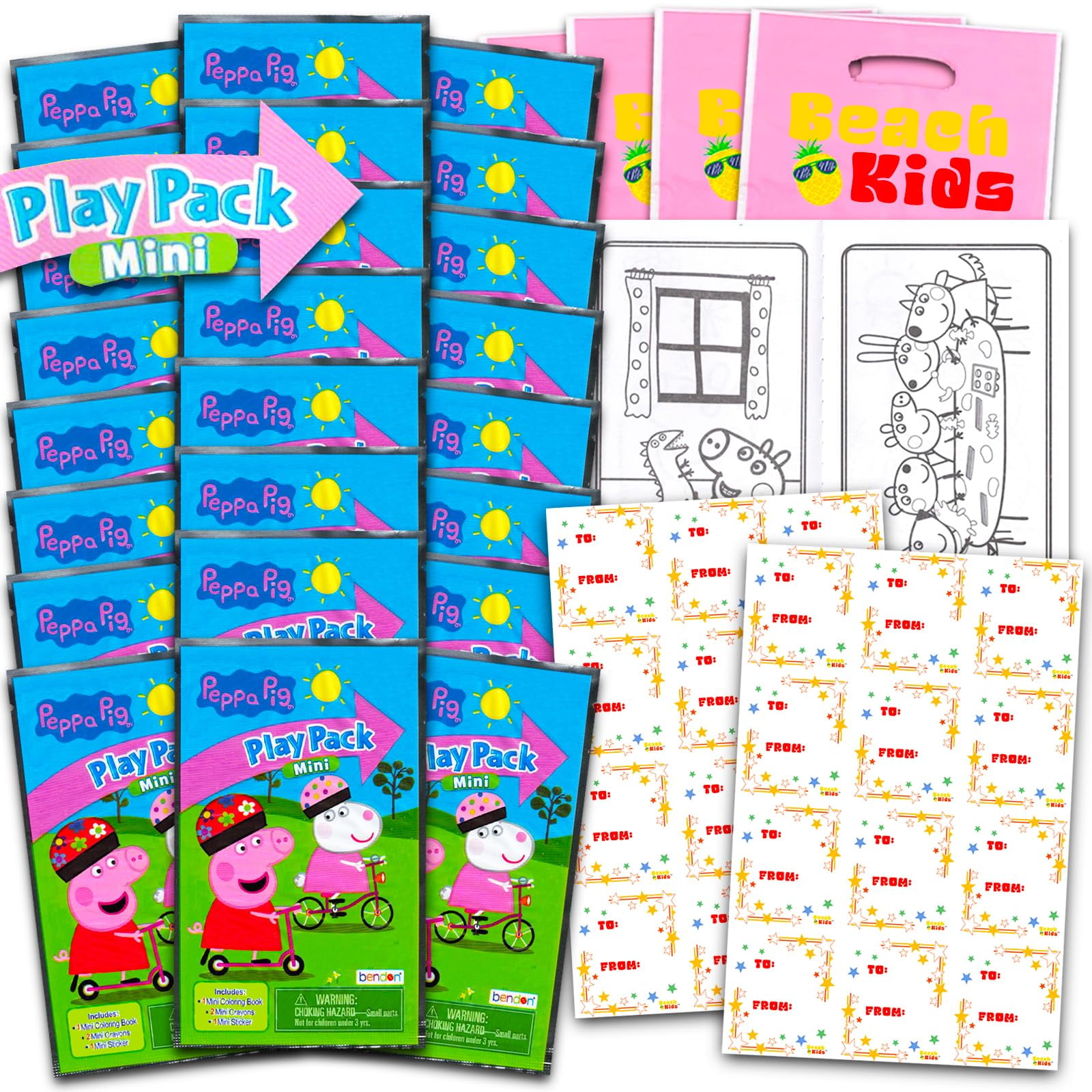 Peppa Pig Classroom Prizes Party Favors - Bundle of 24 Peppa Pig ...