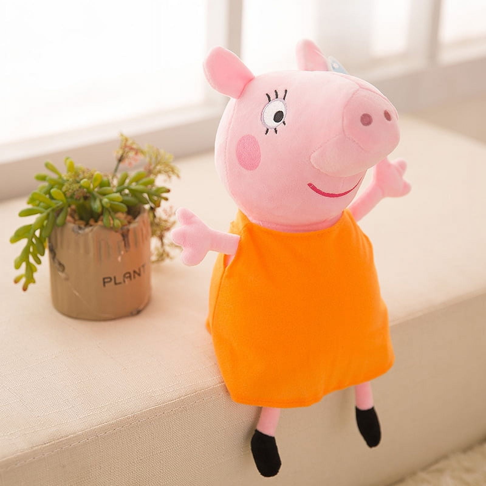 Peppa Pig Family of Four Plush Toys Pink Pig Peppa Doll Holiday Gift ...