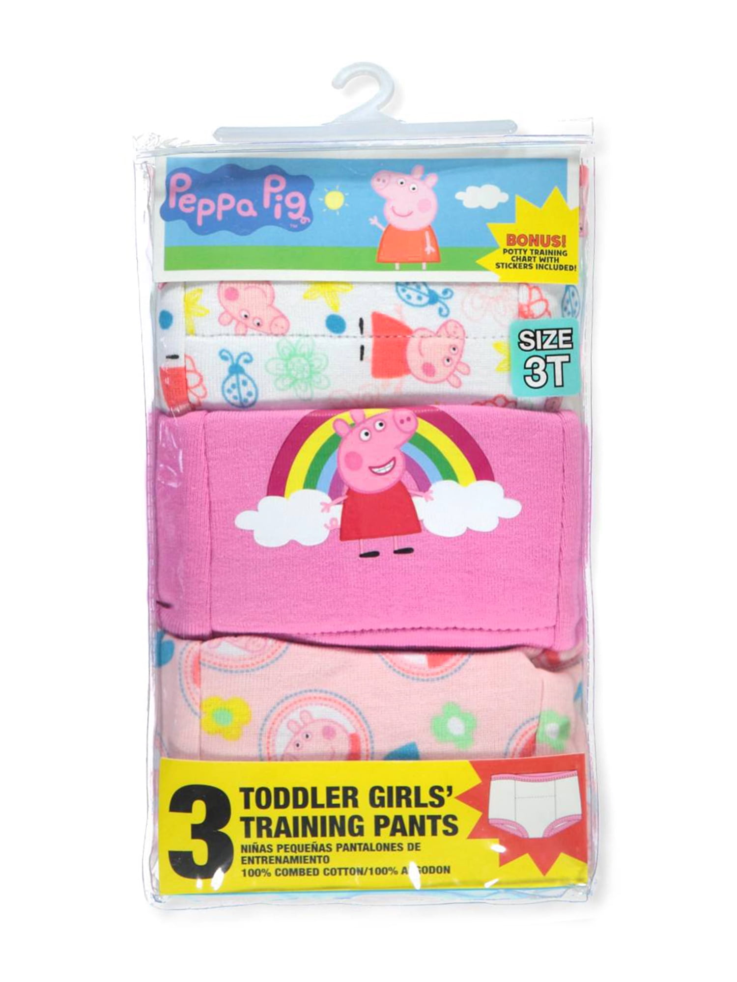 Peppa Pig Toddler Girls' 3pk Training Pant - Walmart.com