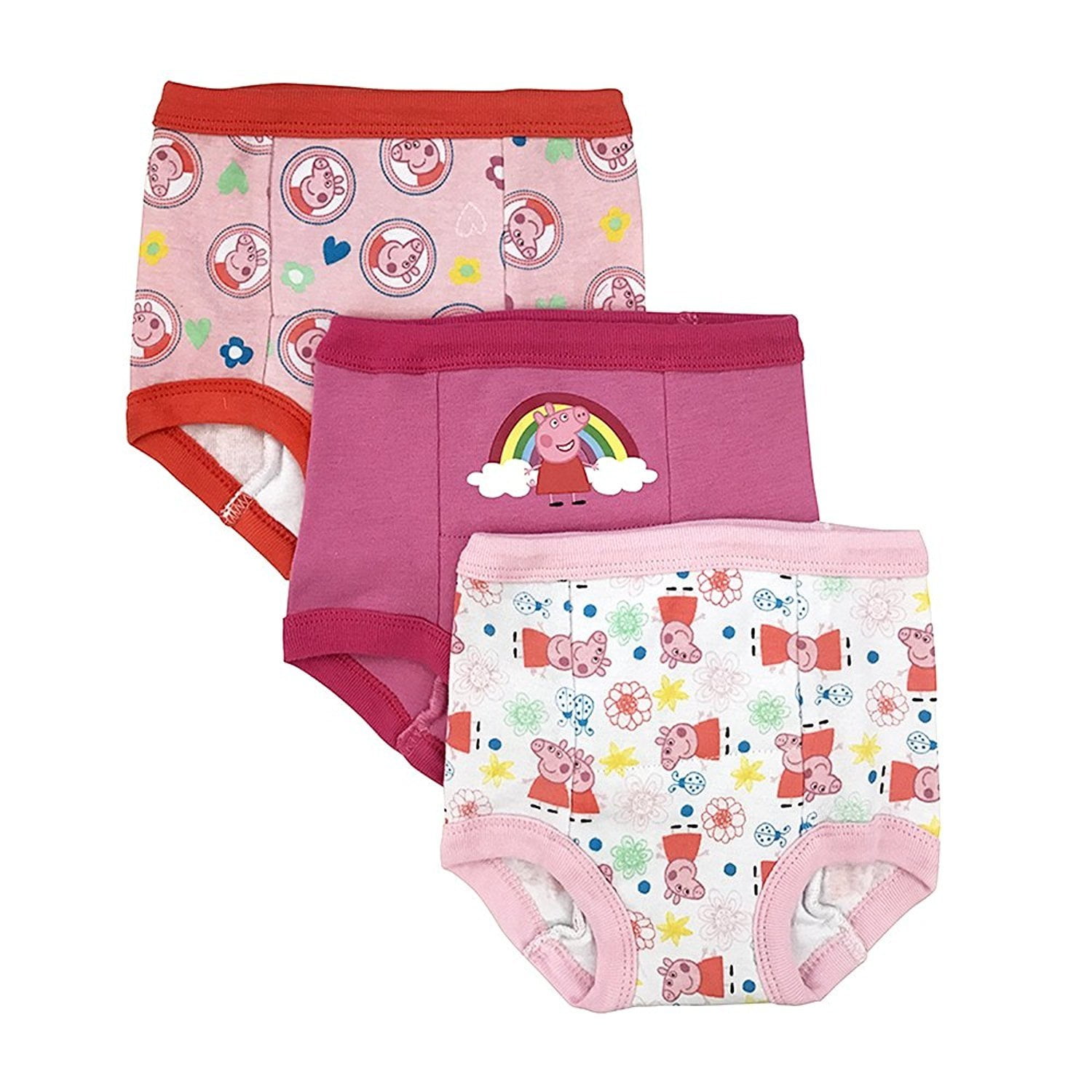 Peppa Pig Girls' 3-Pack Training Pants & Chart Set - pink/multi, 3t ...