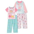 Peppa Pig Girls Pajamas for Toddler Kids | 4 Piece Sleepwear Sets for ...