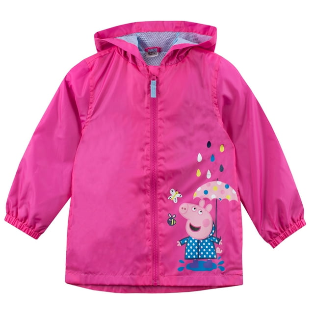 Peppa Pig Girls Raindrops Raincoat Sizes 2T-8 - Walmart.com
