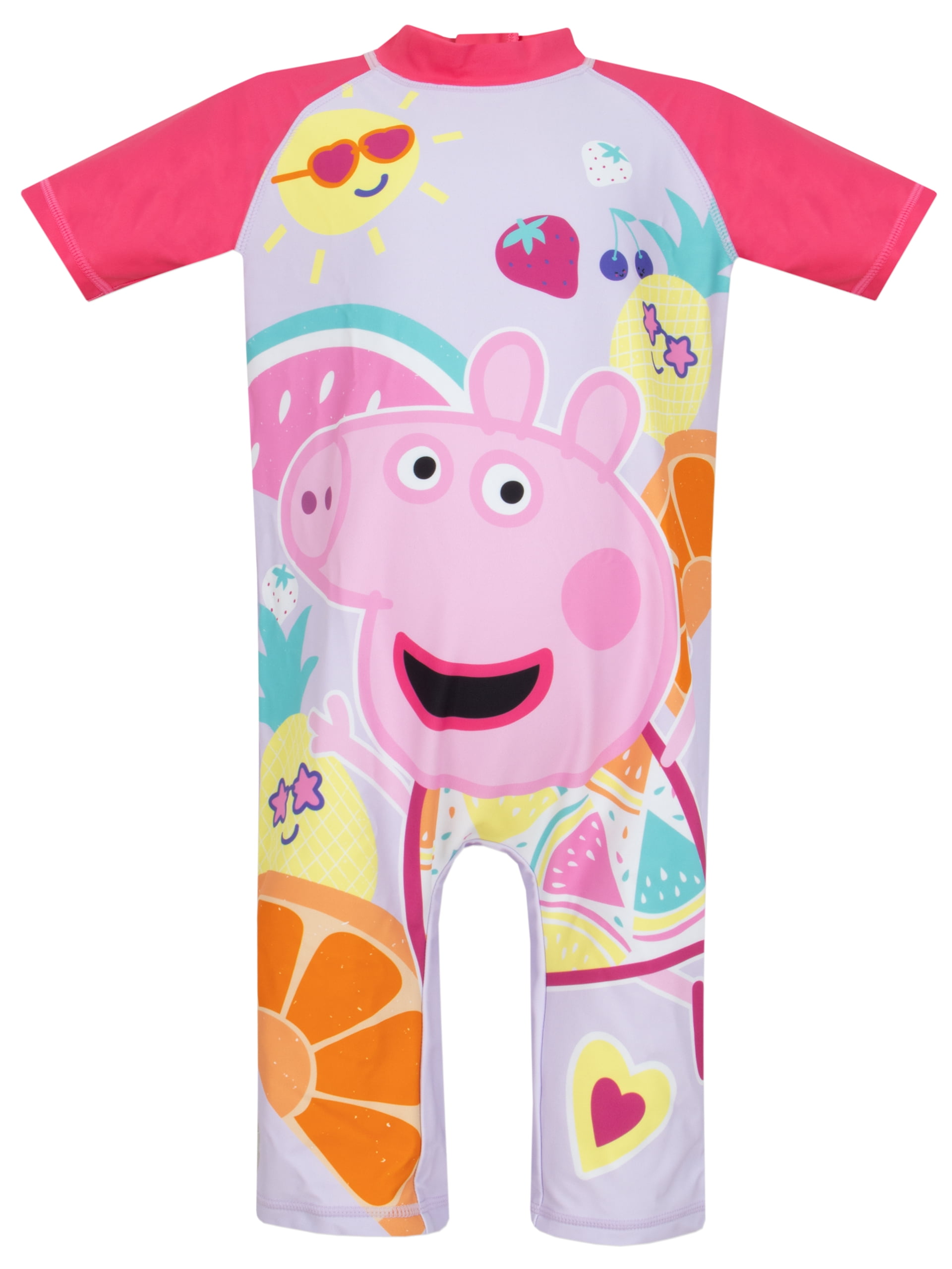 Peppa Pig Girls Swim Suit Pink Sizes 2T-8 - Walmart.com