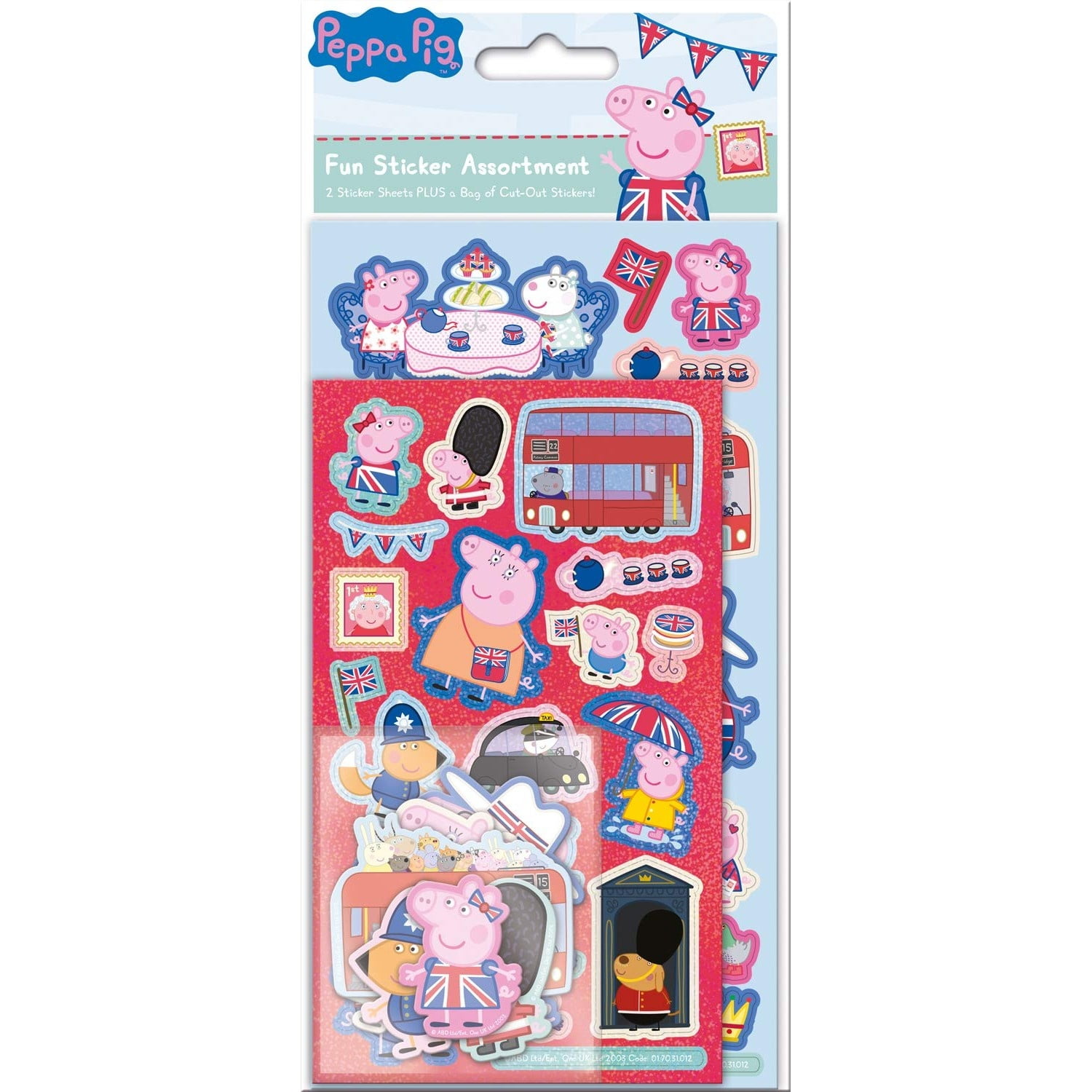 Peppa Pig Glorious Britain Character Sticker - Walmart.com