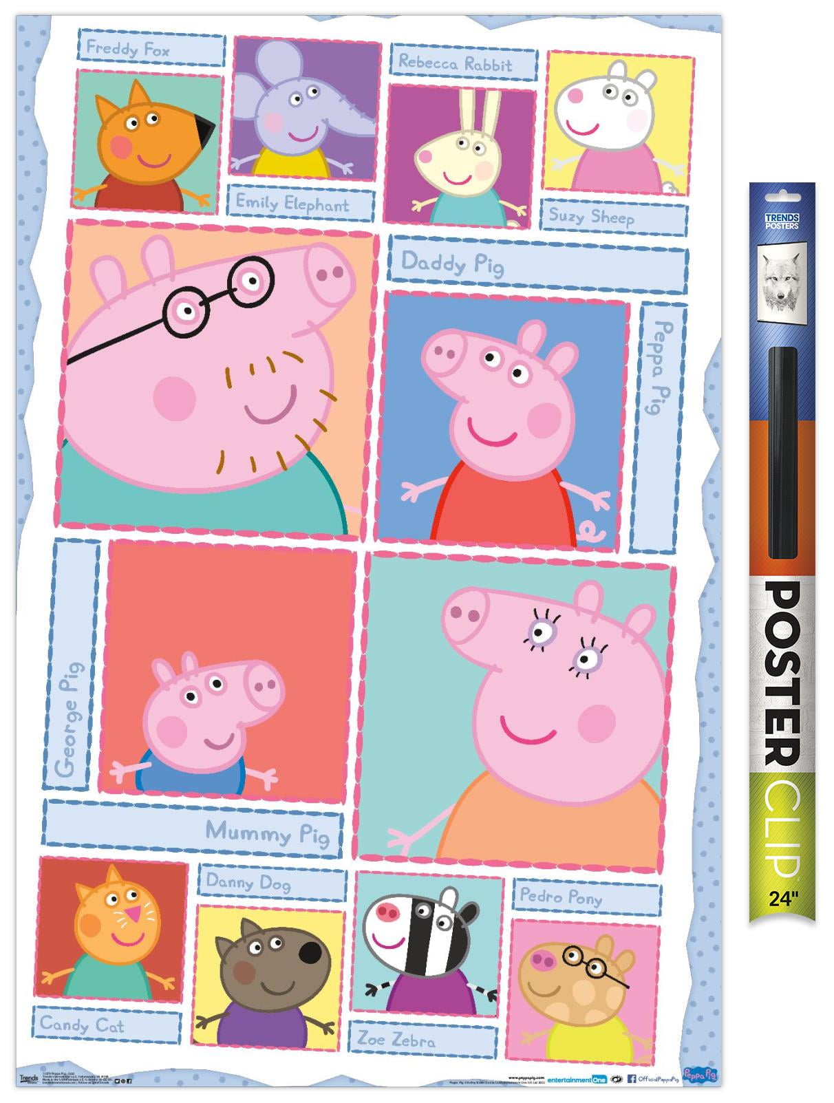 Peppa Pig - Grid Wall Poster, 22.375" x 34" - Walmart.com