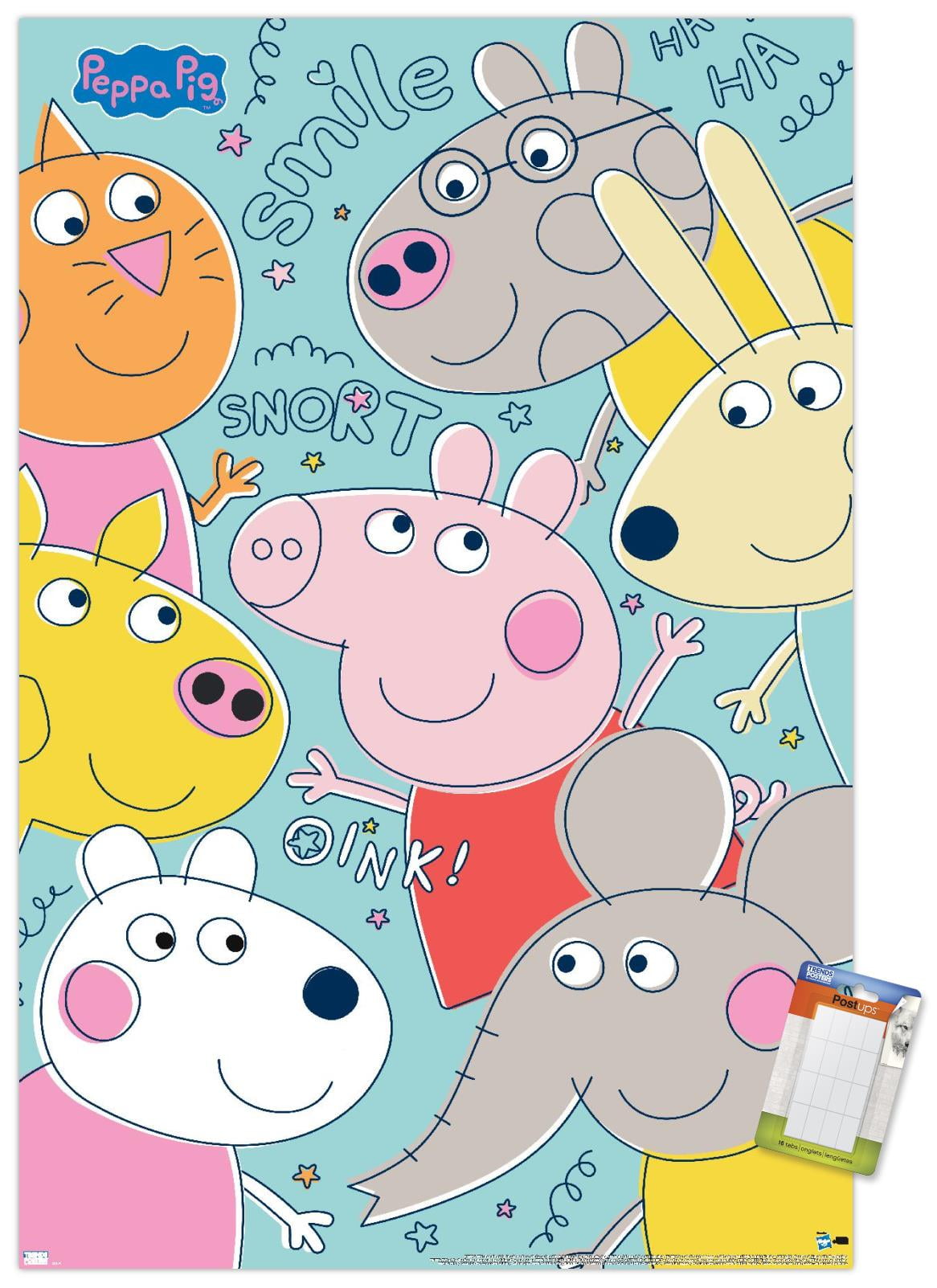 Peppa Pig - Grid Wall Poster, 22.375" x 34" - Walmart.com