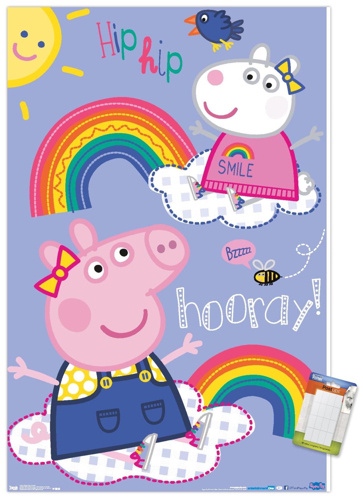 Peppa Pig - Hooray Wall Poster, 22.375" x 34" - Walmart.com