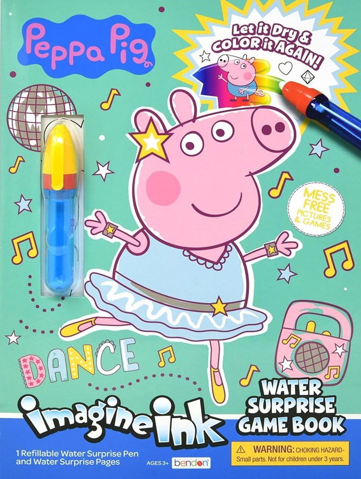 Peppa Pig Imagine Ink Water Surprise Game Book Activity Book - Walmart.com
