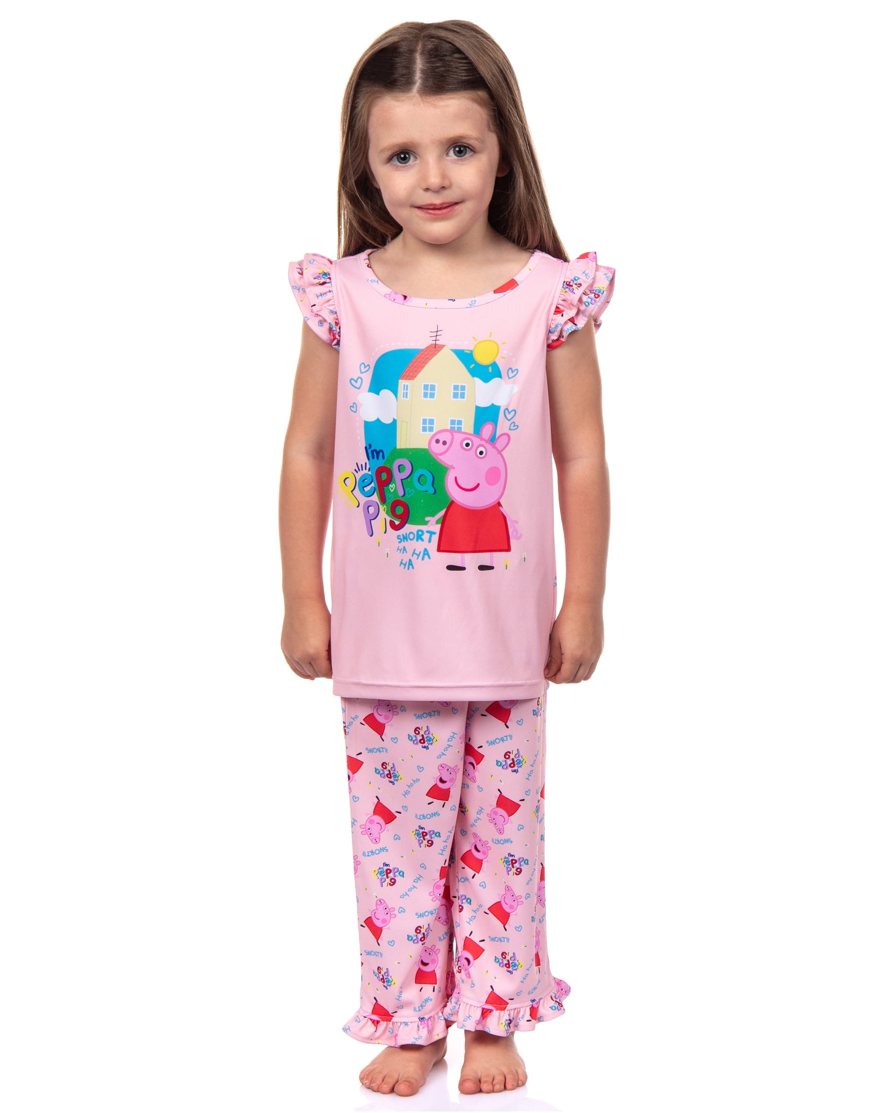 Peppa Pig Pajamas Toddler Girls' I'm Peppa Pig Snort Two-Piece Sleep ...
