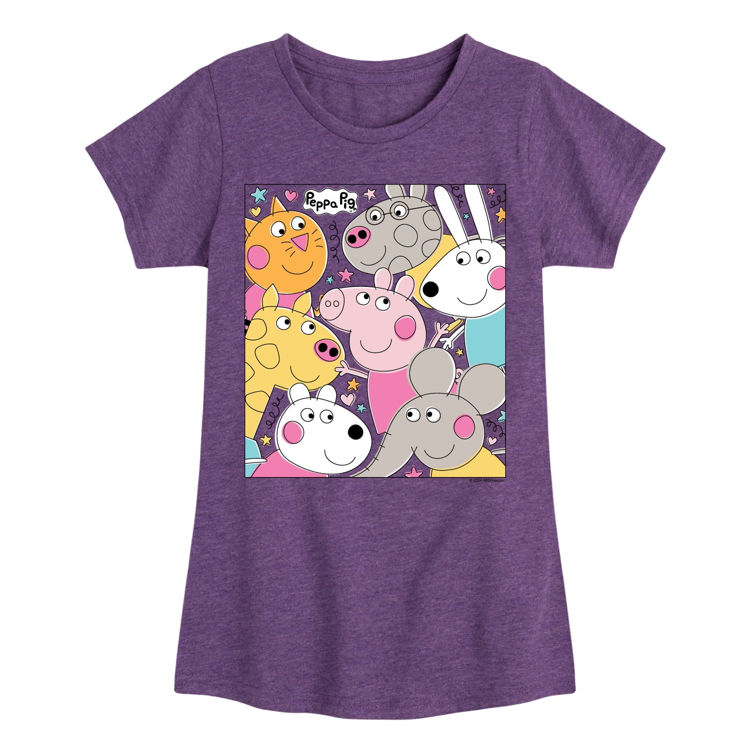 Peppa Pig - Pencil Friend Group - Girls Toddler And Youth Fitted Short ...
