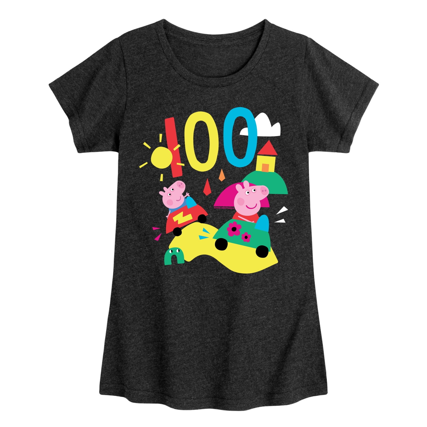 Peppa Pig - Peppa 100 Days School - Girls Toddler And Youth Fitted ...