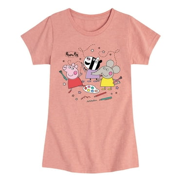 Peppa Pig Girls Pretty Peppa T-Shirt White Sizes 3T-8 - Walmart.com
