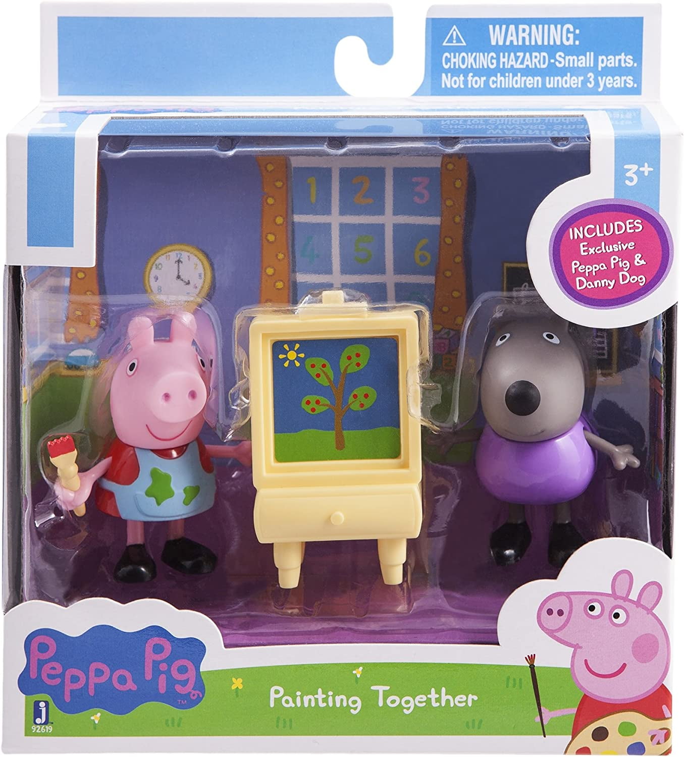 Peppa Pig Peppa & Danny Dog Painting Class Play Set - Walmart Business ...