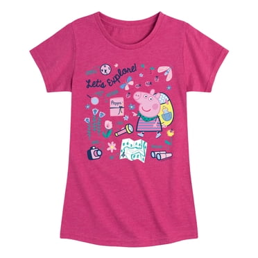 Peppa Pig Girls Pretty Peppa T-Shirt White Sizes 3T-8 - Walmart.com