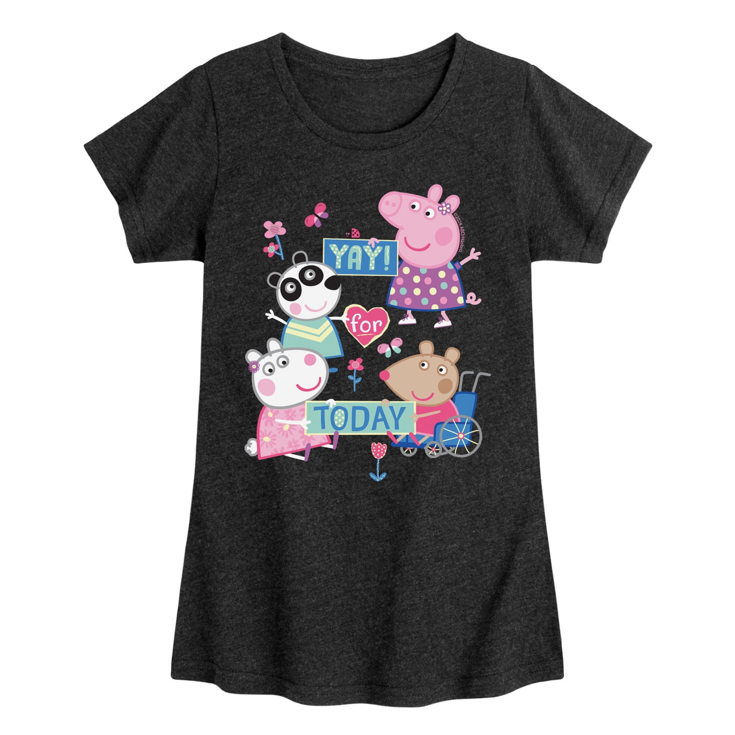 Peppa Pig - Peppa Yay For Today - Girls Toddler And Youth Fitted Short ...