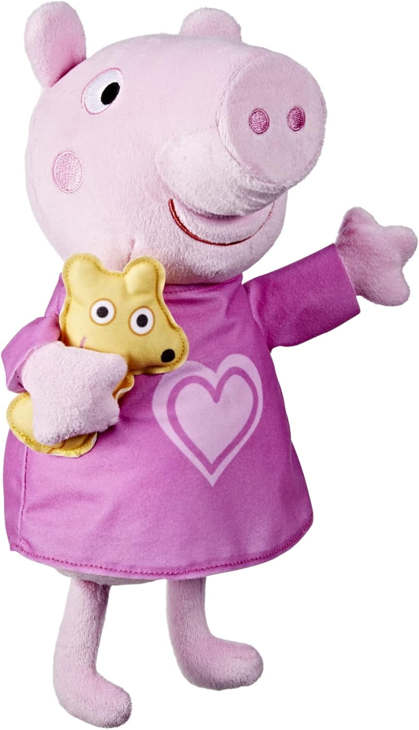 Peppa Pig Peppa’s Bedtime Lullabies Singing Plush Doll with Teddy Bear ...