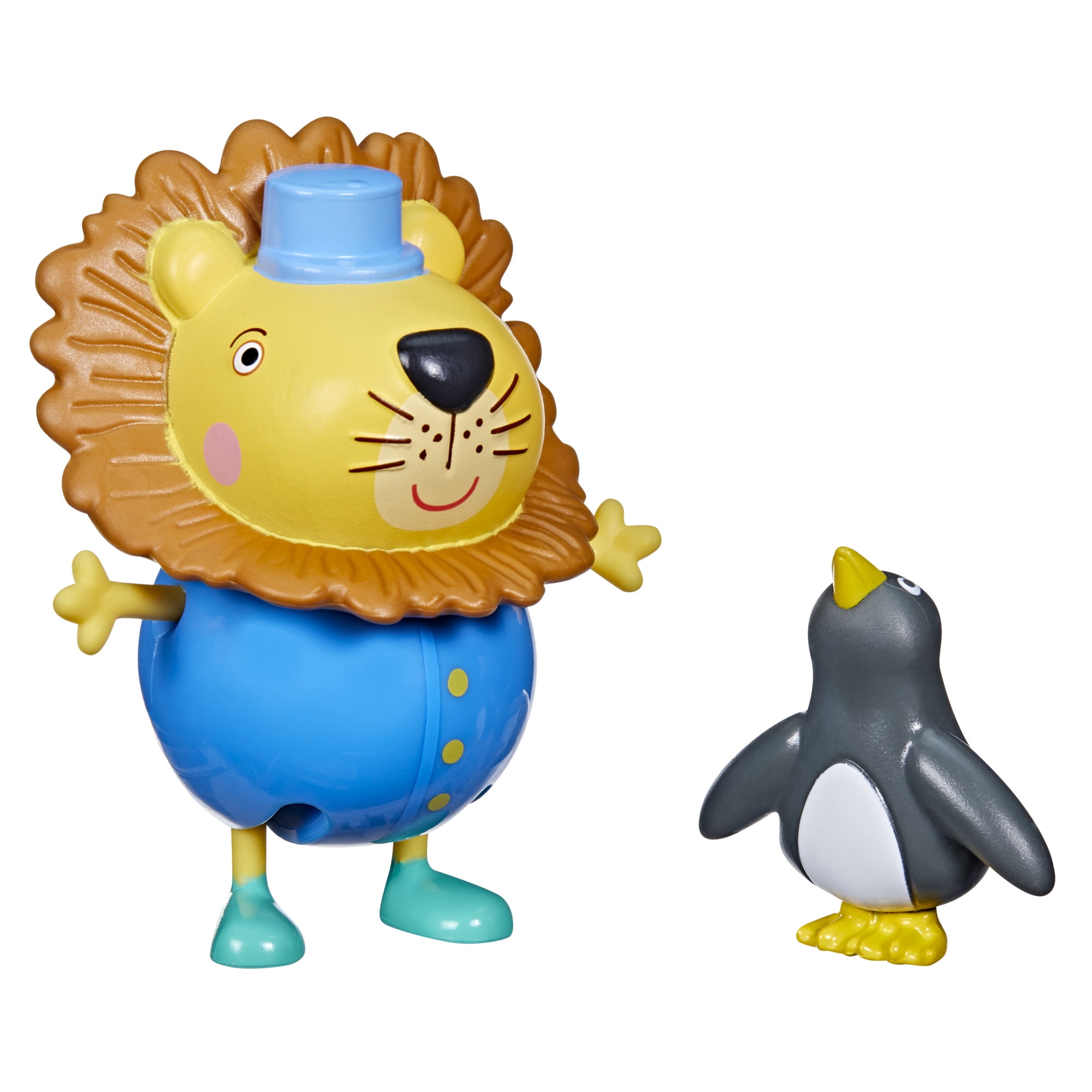 Peppa Pig Peppa’s Club Mr. Lion Zookeeper Toy with Penguin Accessory ...