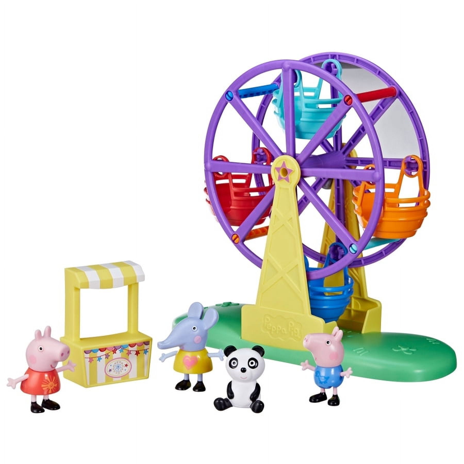 Peppa Pig Fun Fair Playset, Spinning Ferris Wheel Toy, Figures and ...
