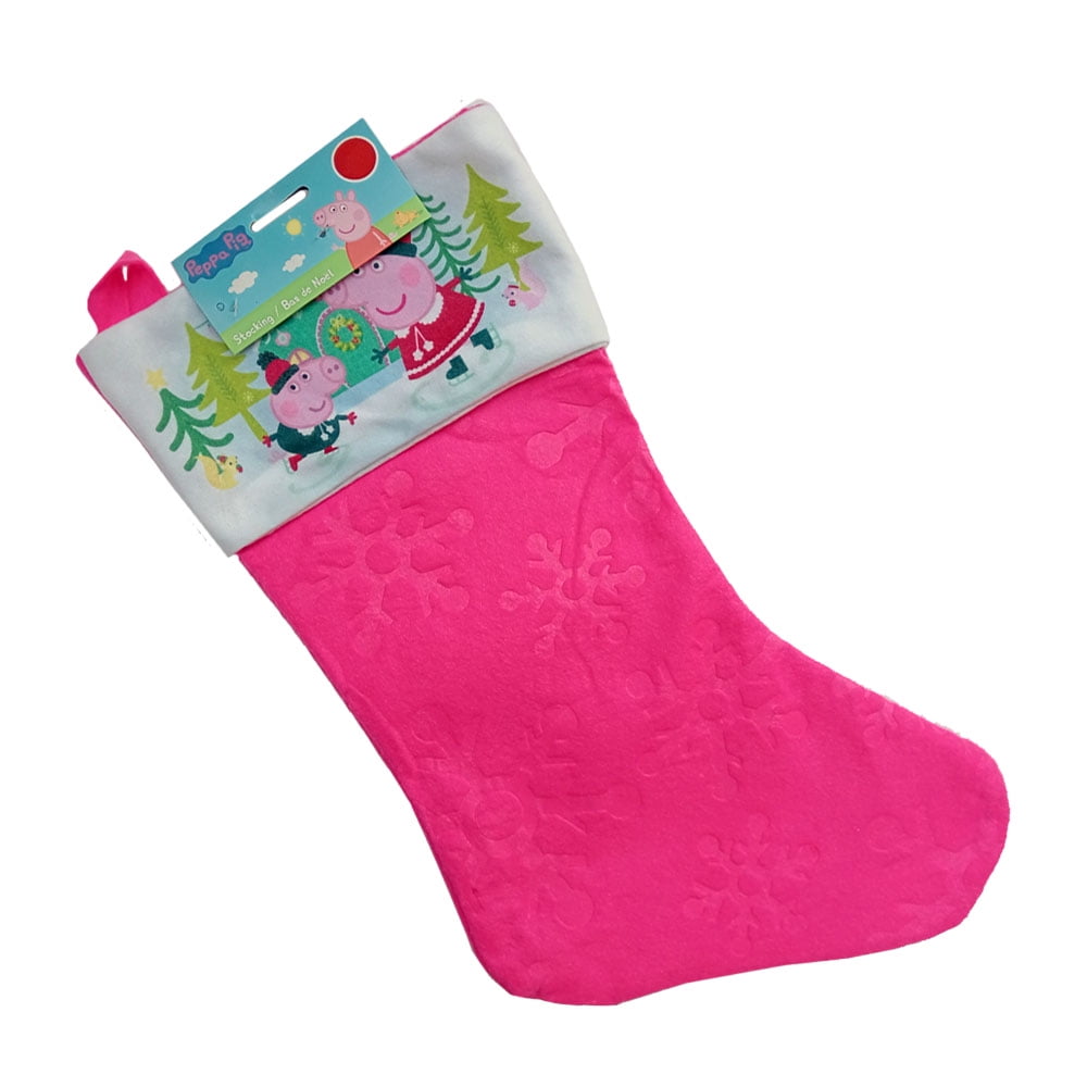 Peppa Pig Pink Christmas Felt Stocking - Walmart.com