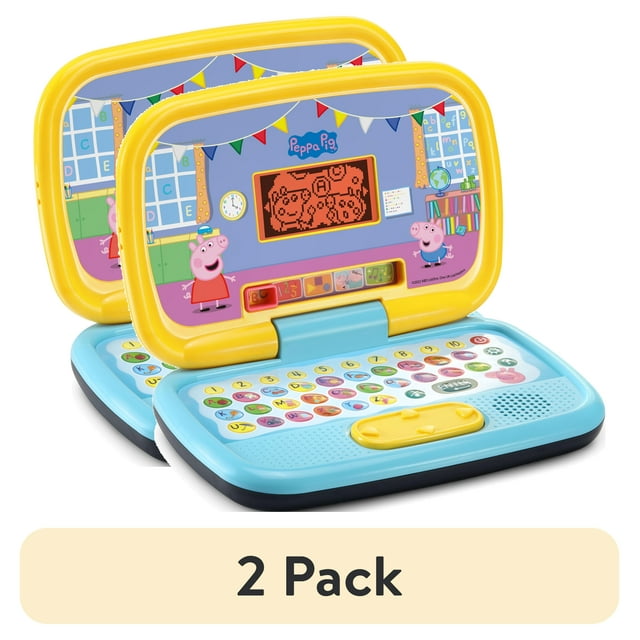 (2 pack) Peppa Pig Play Smart Laptop With ABC Keyboard, VTech - Walmart.com